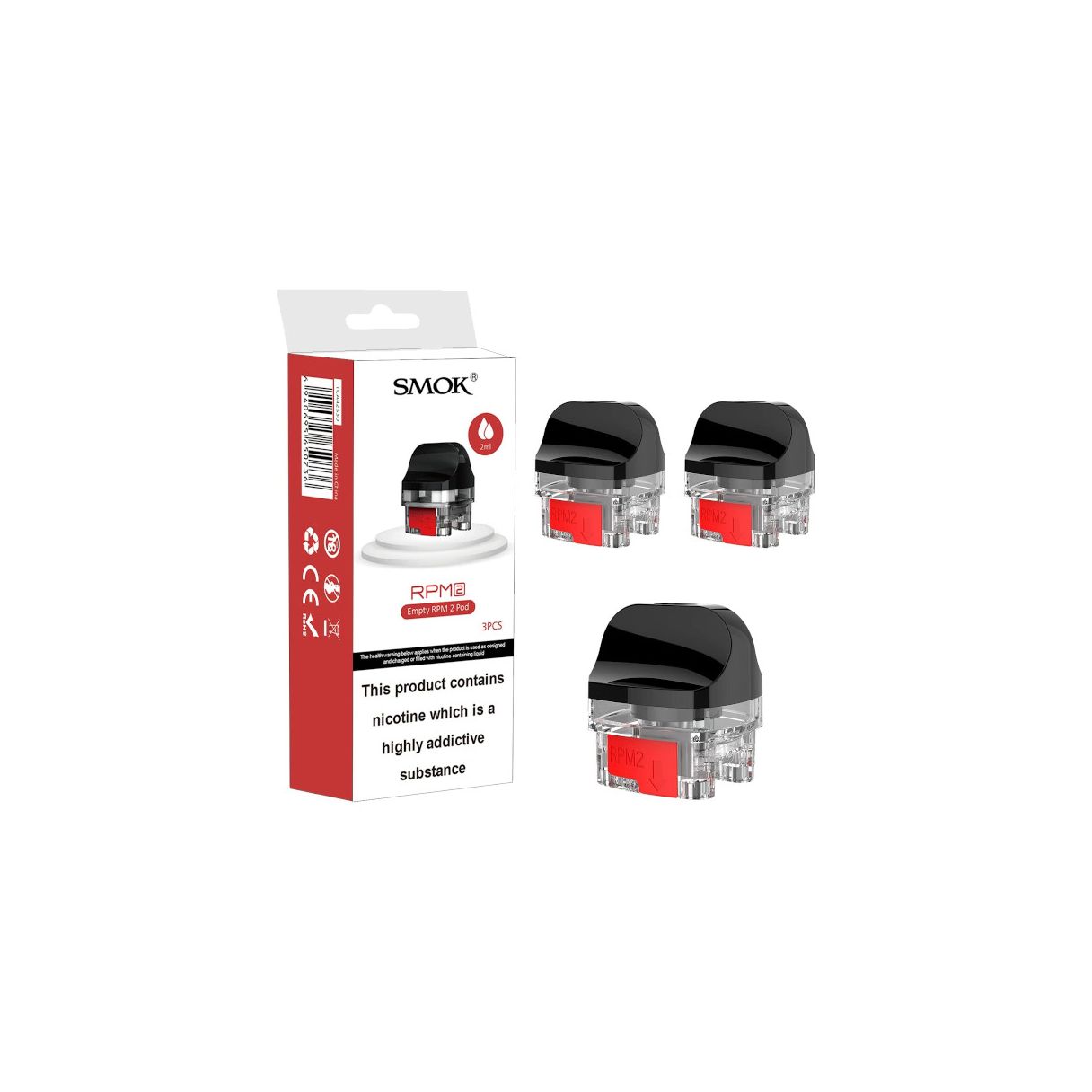 Smok RPM 2 Pods - Pack of 3| Lontech Vape Shop London UK