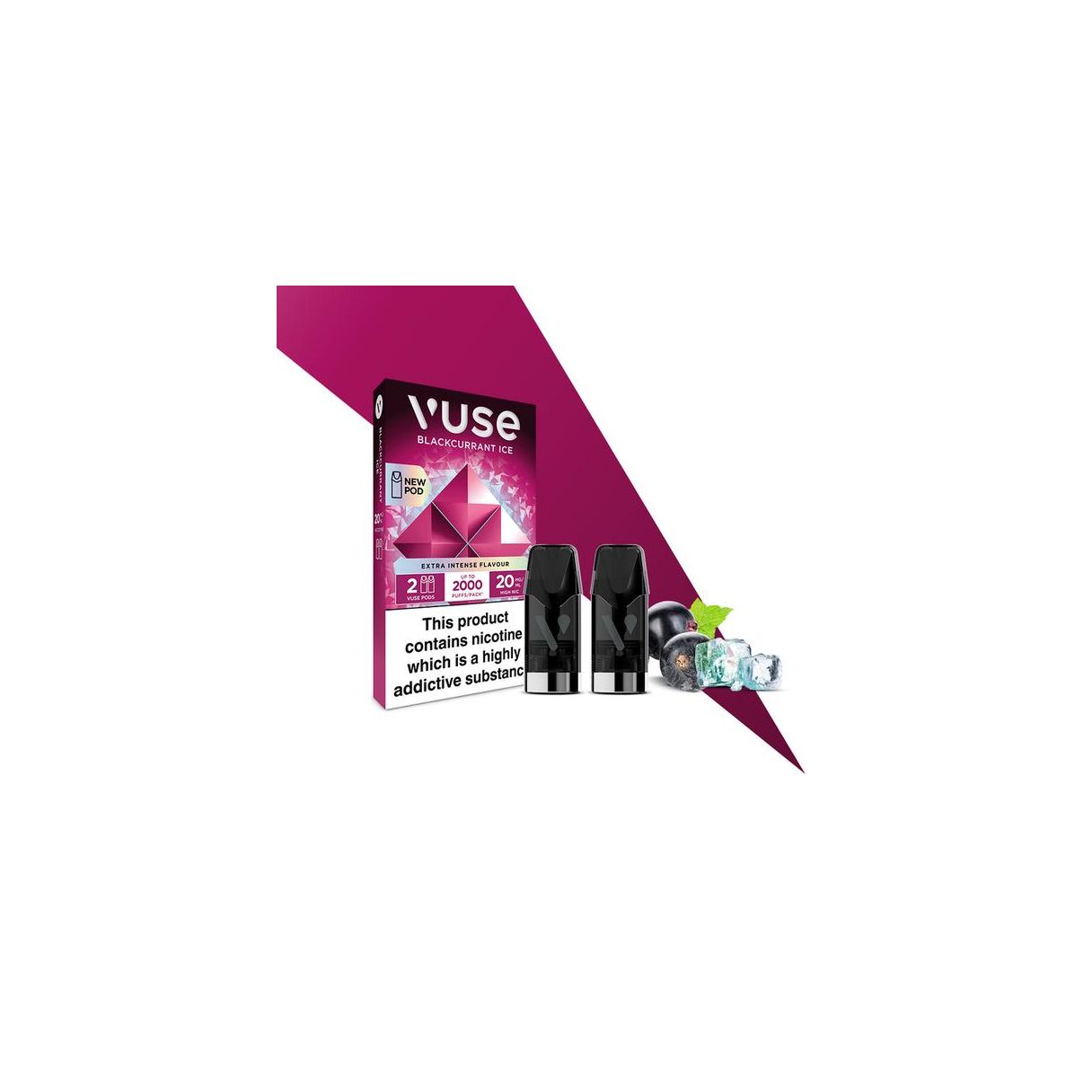 Vuse Blackcurrant Ice Pods | Lontech Vape Shop