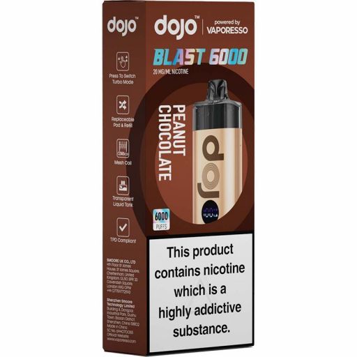 Peanut Chocolate Dojo Blast 6000 Vape Kit | Lontech Shop
